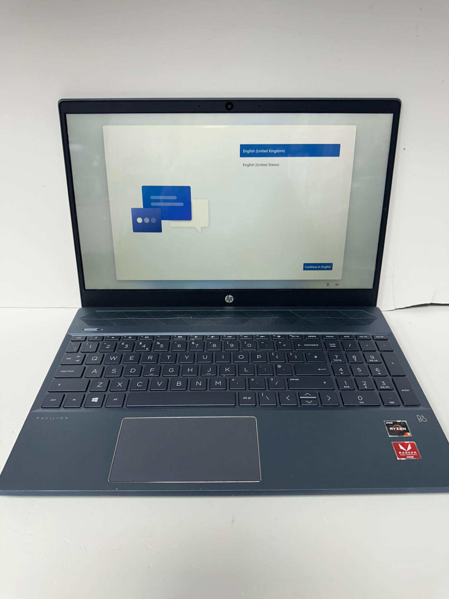 Used HP PAVILION AMD RYZEN 3 3300U 2.10GHz 4GB RAM WINDOWS 11 256GB SSD ...